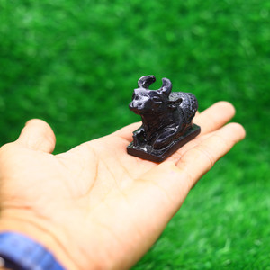 Neelkanth Shivling Stone Nandi Idol, Handcrafted Matt Finish Shiva's ...