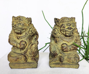 TAMARA ARTEFACTS Pair of Handcrafted Stone Sculptures of Togog's from ...