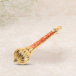 Rolimoli Pure Brass Hanuman ji ki Gada | Brass Hanuman Gada Idol for ...