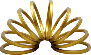 KORZA HOME Iron Spring Showpiece with Gold Finish | Art Designs for ...