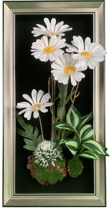 EPICS CRAFT 3D Model Rectangular Shaped Common Daisy Flower Wall Frame ...