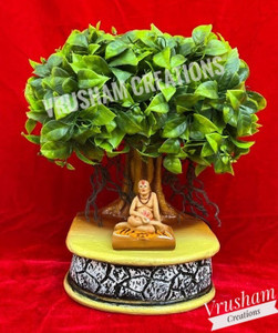 Vrusham Creations Shree Swami Samarth Tree with 3 inch Murti Decorative ...