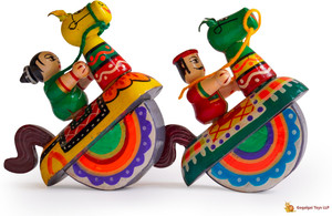 Gogalgai Toys Wooden Horse Riders Decorative Showpiece - 10 cm Price in ...