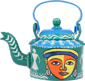 Indha Craft Tribal Art Face Girl Hand Painted Decorative Kettle ...