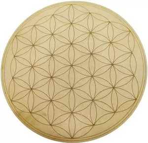Baka Grid Plate for Meditation Energized Sacred Geometry Flower Tree of ...