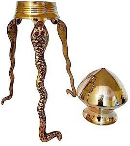 Yoshiva Brass Tripai Lota for Puja and Jalabhishek of ling Shiva Lingam ...