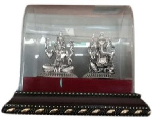 RATAN BAZAAR Pure silver ganesh laxmi murti Decorative Showpiece - 8 cm ...