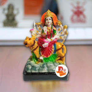 DARIDRA BHANJAN Marble Finish Goddess Maa Durga Devi Idol Statue ...