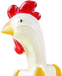 BNF Banana Chicken Statues Hen Sculptures Rooster Resin Figurines 3 ...
