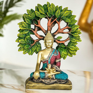 Mishtukocrafts Tree Buddha Statue showpiece Idol Home Decor Items for ...