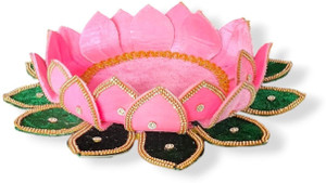 PurpleBliss Lotus Stand Base 15 Inch | Varalakshmi Idol for Pooja ...