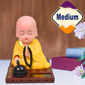 DeoDap Solar Powered Sitting Buddha Statue |Head And Hand Moving Buddha ...