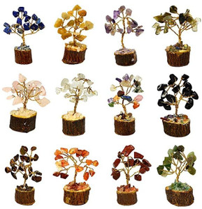 Rudraaksh craft 12 Pcs Crystal Tree, Crystal Mystery, Small Crystal ...
