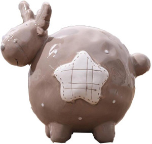 BNF Ceramic Piggy Bank Desktop Cartoon Crafts Knick-Knacks 17.5x12.5x16 ...