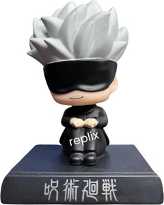 Replix Jujutsu Kaisen Gojo Bobblehead Mobile Stand | PVC Anime Figurine ...