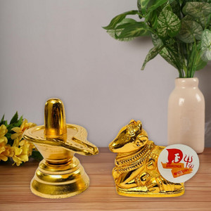 EliteTouch Metal Lord Shiva Ling Nandi pindi Idol Statue, Shivling and ...