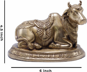 StatueStudio Nandi Statue Temple Decor Nandi Bell Standing Nandi Idol ...