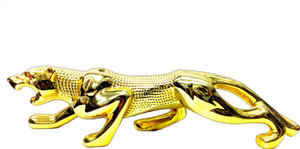 goshop Gold Plated Metal Panther Statue for Car Dashboard, Home/Office ...