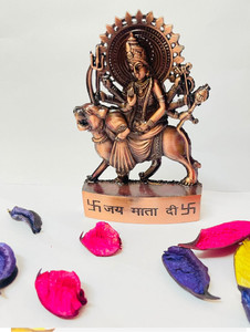 DARIDRA BHANJAN metal Finish Goddess Maa Durga Devi Idol Statue ...