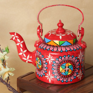 Indha Craft Rangoli Print Handpainted Decorative Kettle in Gift ...