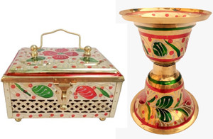 MiiArt brass paan daan box,pan,refreshment box,and pan thukdan (size ...