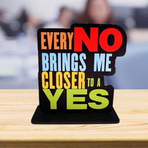 CLAWCRAFTS Motivational Quotes Table Decoration Showpiece for Office ...