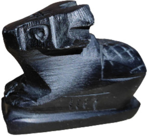 NKMD Origin Pure Black Marble Stone Nandi Pindi Idol Showpiece for ...