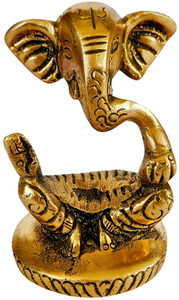 IDOLCRAFT Brass Fancy Ganesh Hindu God for Diwali Puja Brass Statue ...