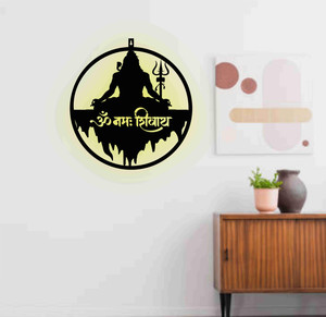 ART ENTERPRISES Backlit Lord Shiva 24 Inch 3D Wall Art with Led ...