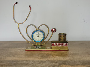Cennet Craft Metal Stethoscope For Table Decor Decorative Showpiece ...