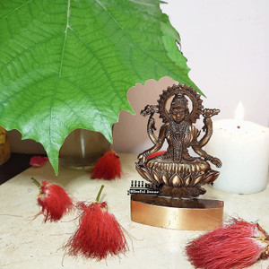 DARIDRA BHANJAN Laxmi Devi Idol Statue,Maa Lakshmi Sitting on Lotus ...