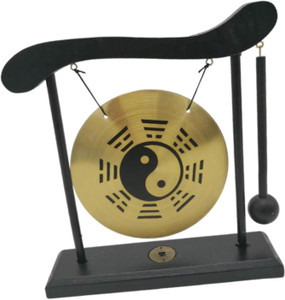 Lyla Gong Ornament Home Decor Brass Feng Shui Desk Gong Mini Chinese ...