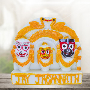 Real Craft Elegant Jagannath Balabadra Subhadra Deity in Peacock Frame ...