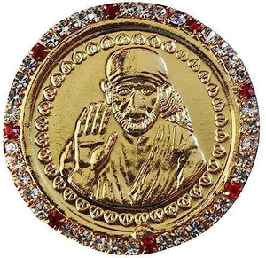 CUBAN INDIA Sai Baba Gold Platad Coin Decorative Showpiece - 2 cm Price ...