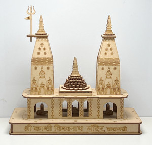 Kaashi Kashi Handcrafted Wooden Replica of Kashi Vishwanath Temple ...