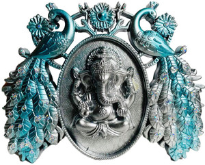 DEMARK Decor & Gifts Blue , Color Ganpati Bappa Idol on Mantra God Idol ...