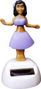 AFTERSTITCH solar Powered hula Girl Bobble Head Dolls,Funny Dancing ...
