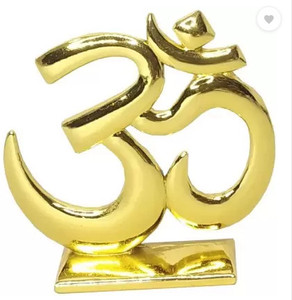 Ride2joy Hindu Religious Symbol Om Shiv Idol ( 6 Cm X 6 Cm )Golden ...