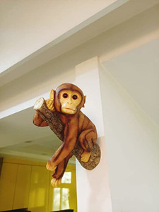 D SHOPPING MART Monkey Climbing Rope Showpiece Decorative Showpiece - 7 ...