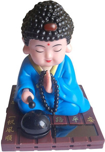 DECOVATE Solar Powered Buddha Bobblehead car, office desks, or home ...