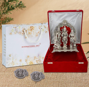 INTERNATIONAL GIFT Silver Plated Ram Darbar Oxidized Finish With ...