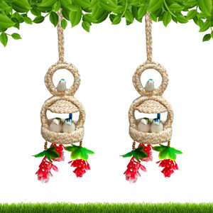 The Shine Store Home Décor Artificial Birds Nest Made of Natural Jute ...