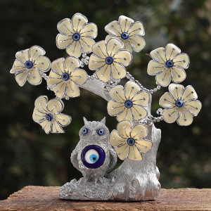 REIKI CRYSTAL PRODUCTS Evil Eye Tree for Home Office Decor Vastu Feng ...