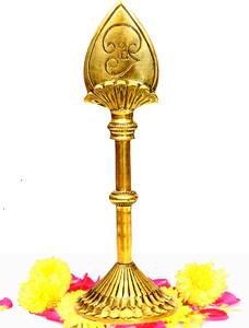 aalayam selveer Metal Lord Murugan Vel With Stand Big | Brass Vel With ...