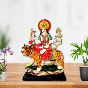 DARIDRA BHANAJN Durga Maa Murti Sherawali Idol For Temple, pooja, Home ...