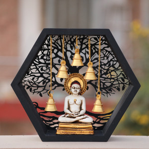 Shine Home Decor 12 INCH Mahavir Swami Sitting Near Tree Showpiece For ...
