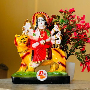 DARIDRA BHANJAN Maa Durga Devi Marble Idol statue Sherawali Mata rani ...