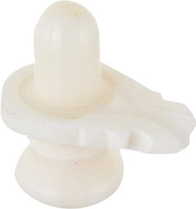 A & S VENTURES White Marble Shivling || Lord Shivalingam Murti || White ...