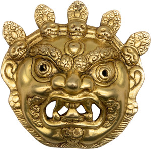 Bhunes Brass Bhairav Face Wall Hangings, Shiva Face, Bhairav Head ...