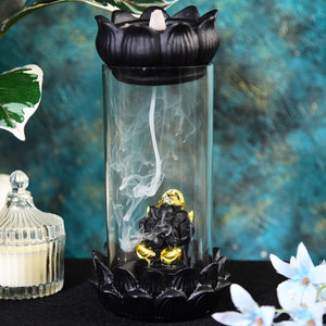 Ghar Saaz Lord Ganesha God Idol Smoke Fountain Backflow Glass Fog ...